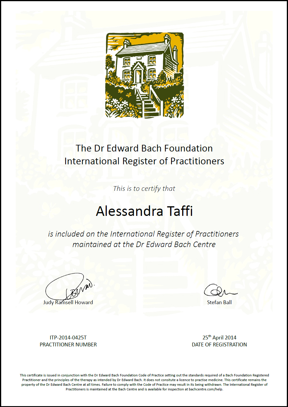 The Dr Edward Bach Foundation International Register of Practitioners ...